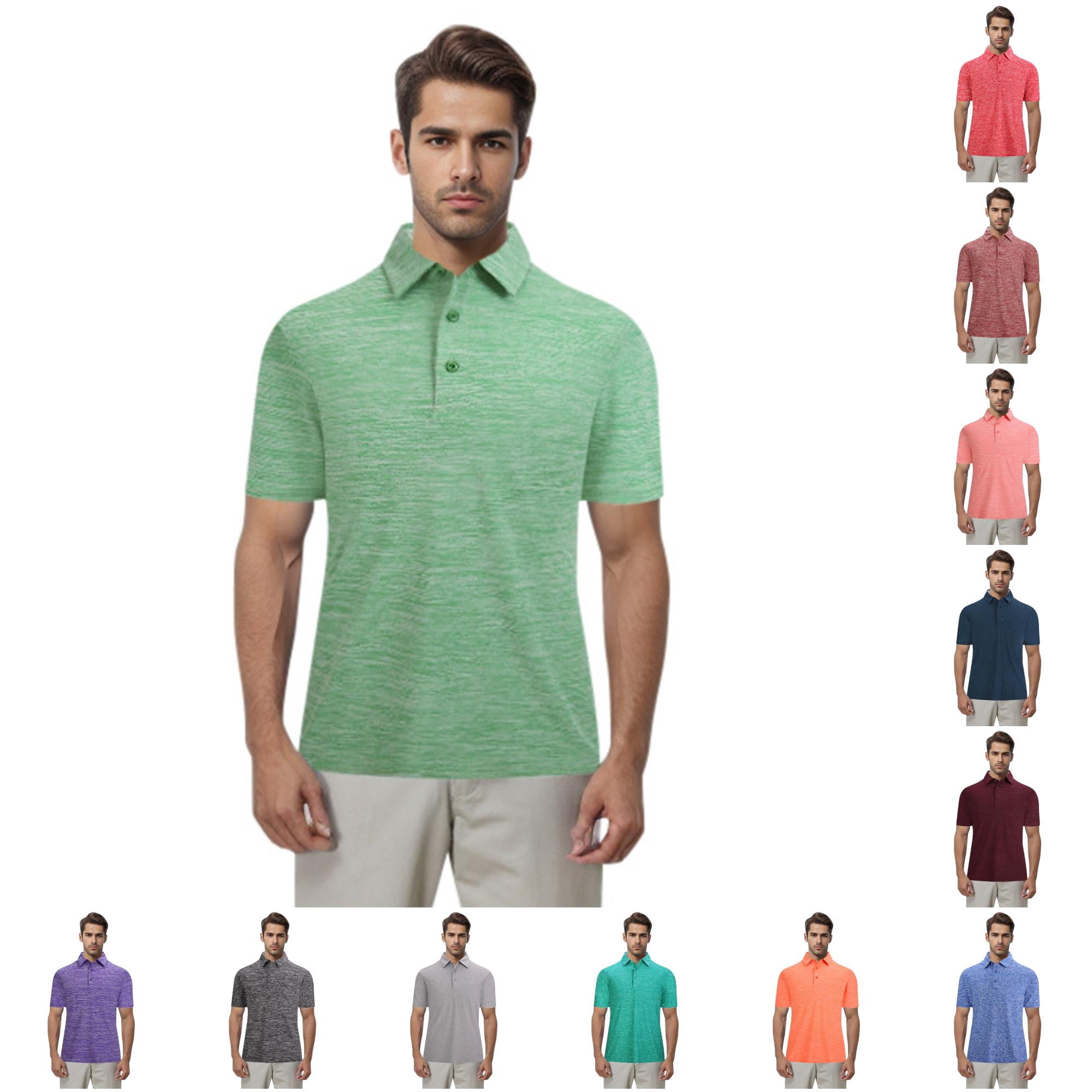 Afdoent Mens Polo Shirts Lapel Short Sleeve Shirt Summer Casual Solid ...