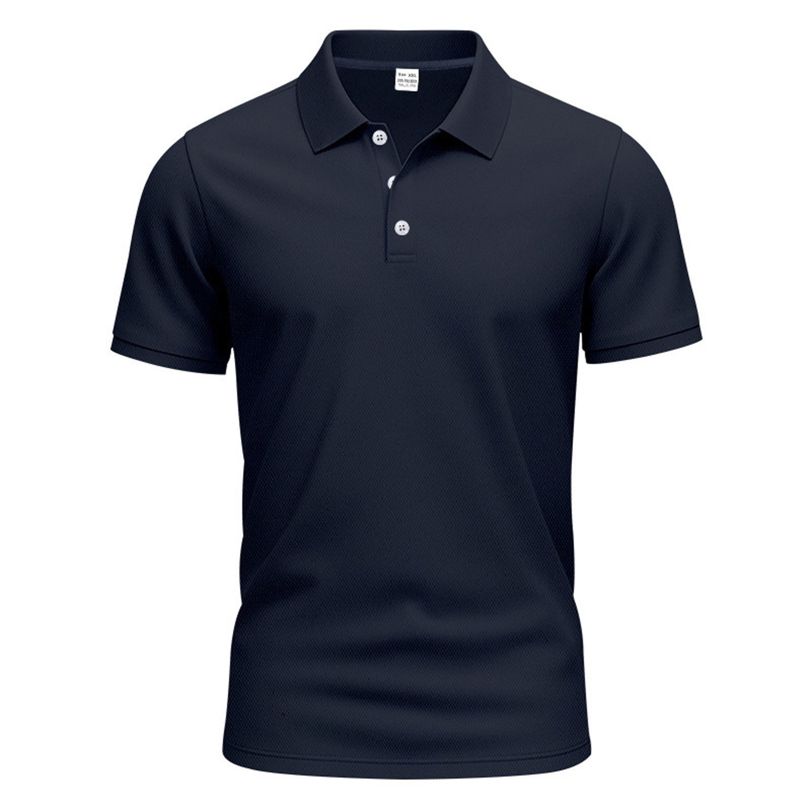 Afdoent Mens Polo Shirts Men's Fashion Solid Color Lapel Short Sleeve ...