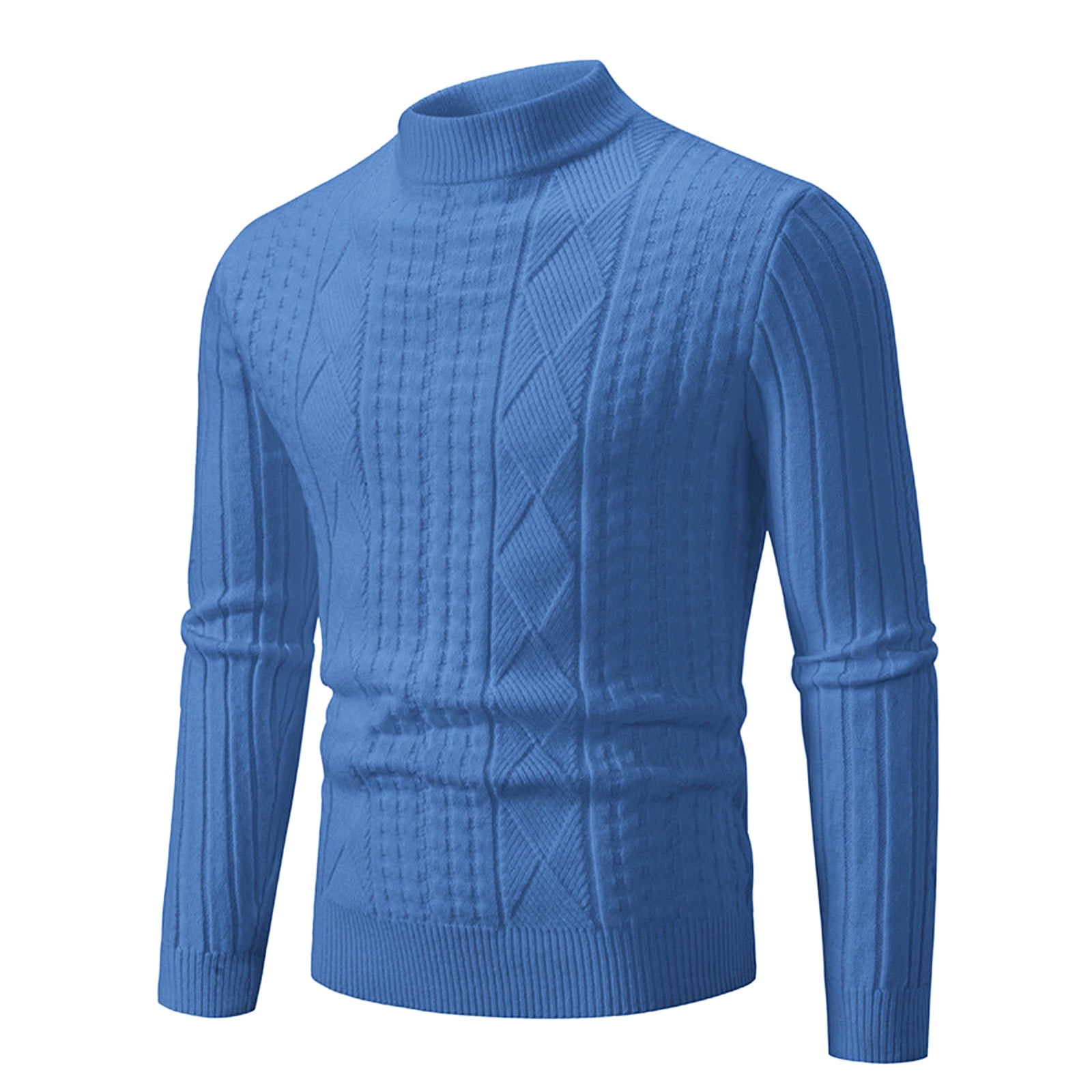 Afdoent Mens Sweater Male Autumn Winter Fashionable Casual Solid Color ...