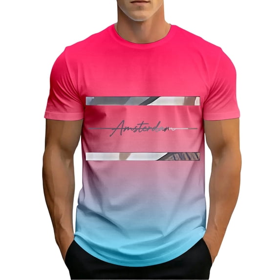 Afdoent Mens T Shirts Summer Graphic T Shirt Streetwear Short Sleeve ...