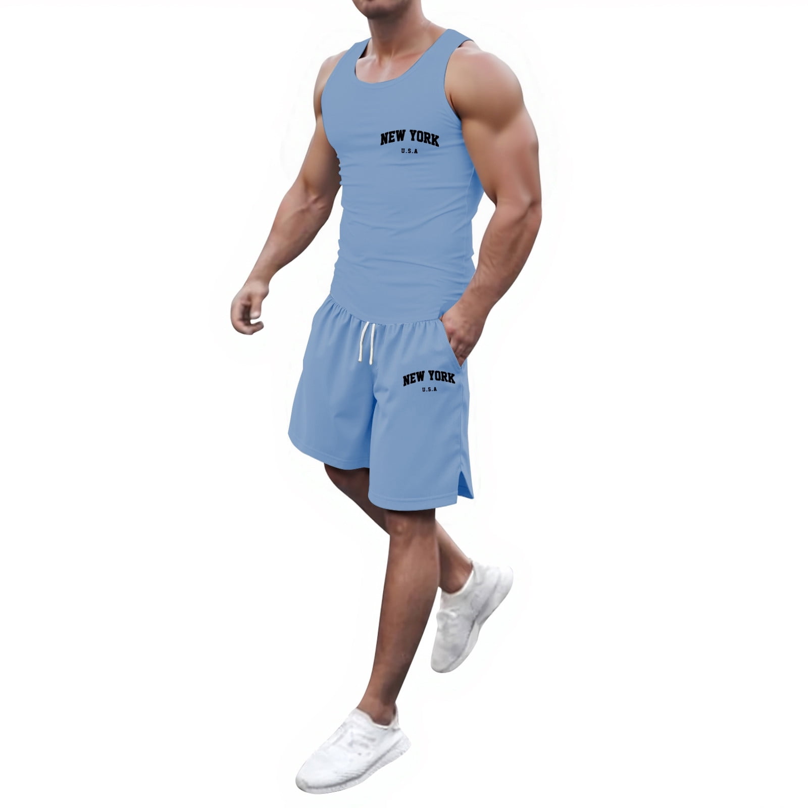 Afdoent Mens Two Piece Outfits Men's Casual Summer Outfits For Everyday ...