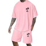 Afdoent Mens Two Piece Outfits Men's Summer Sports Casual Set Men 2 ...