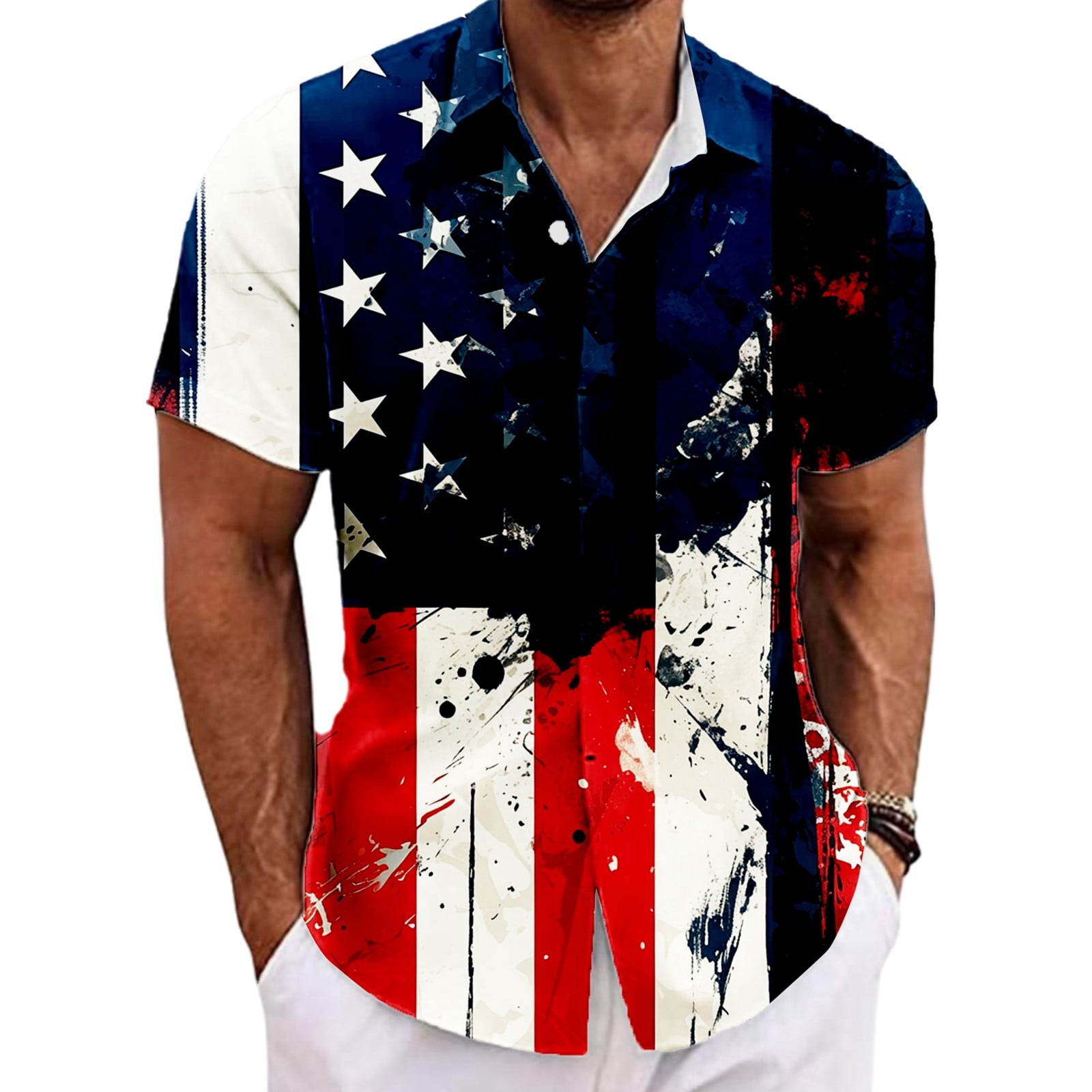 Afdoent Shirt For Men Stylish Male Casual Shirts Everyday Wear Loose ...