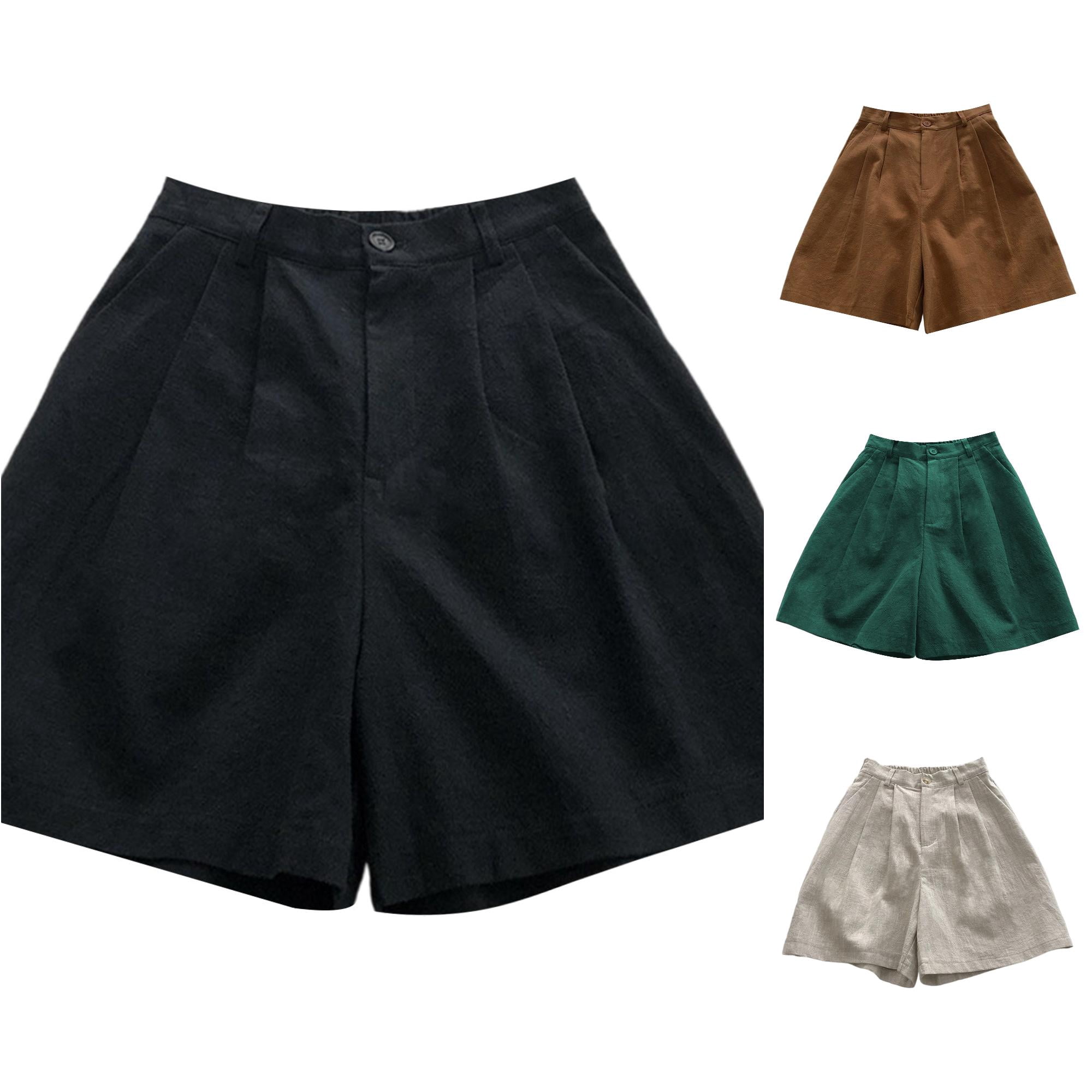 Afdoent Shorts For Women High Waist Summer Casual For Stretchy Soft ...
