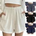 Afdoent Shorts For Women High Waist Wide Leg Casual Blend Shorts With ...