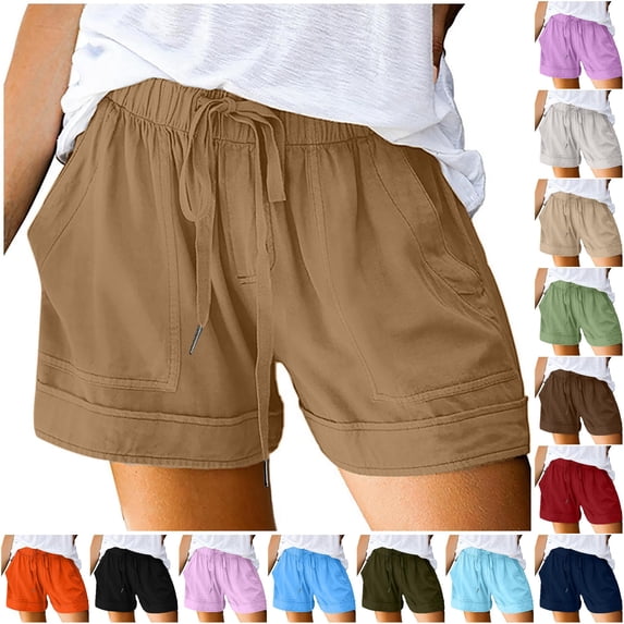 Afdoent Shorts For Women Plus Size Shorts Casual 2026 Summer Beach ...