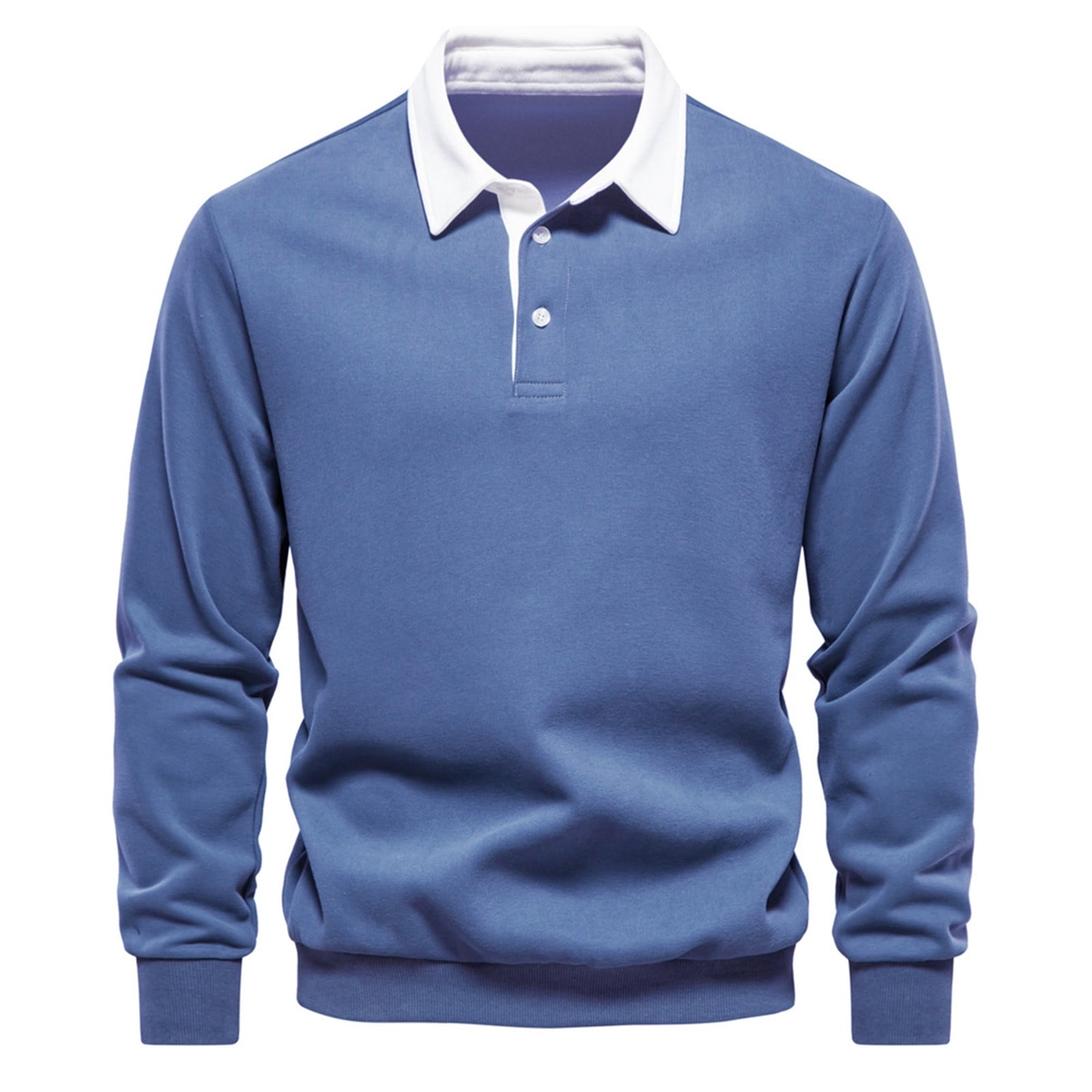 Afdoent Sweatshirts For Men Long Sleeve Lightweight Buttons And Lapels ...