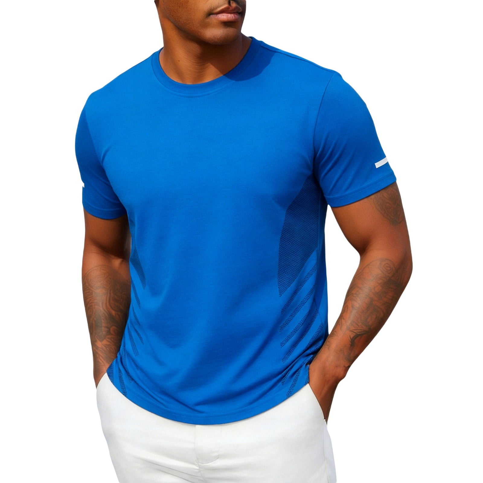 Afdoent T Shirts For Men Performance Workout T-Shirt Summer Short ...