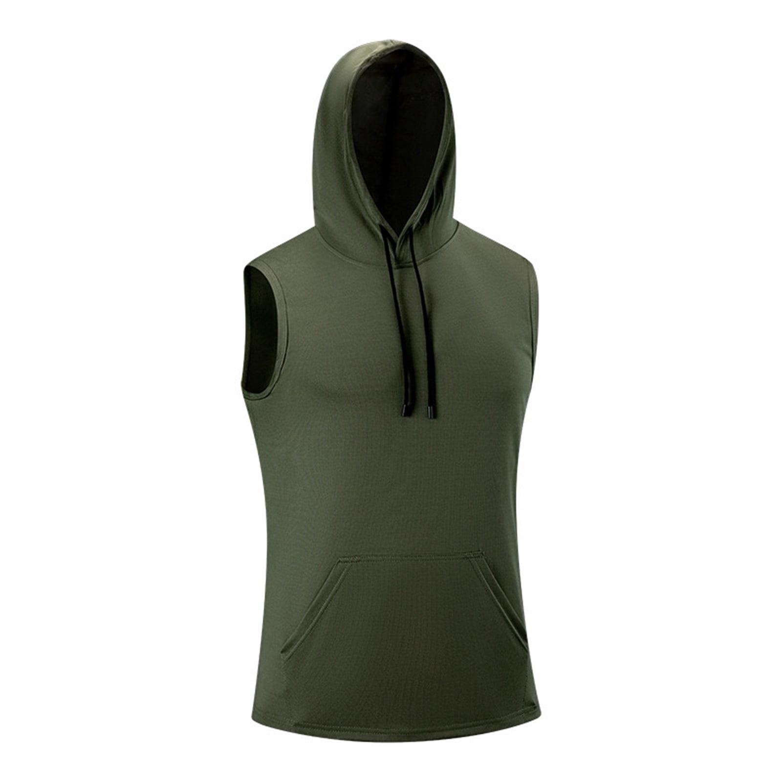 Afdoent Tank Tops Men 2026 Summer Men'S Fitness Sleeveless Hooded Silk ...