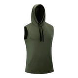 Afdoent Tank Tops Men 2026 Summer Men'S Fitness Sleeveless Hooded Silk ...