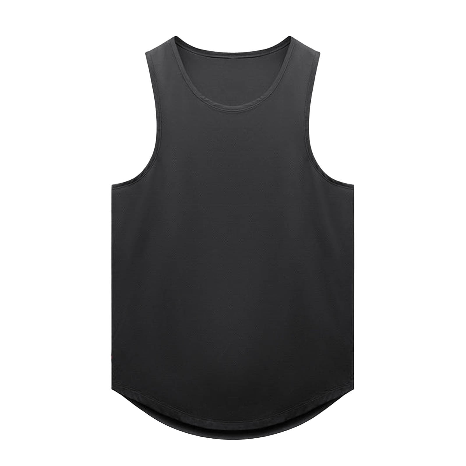 Afdoent Tank Tops Men Solid Color Sports Fitness Training Basketball ...
