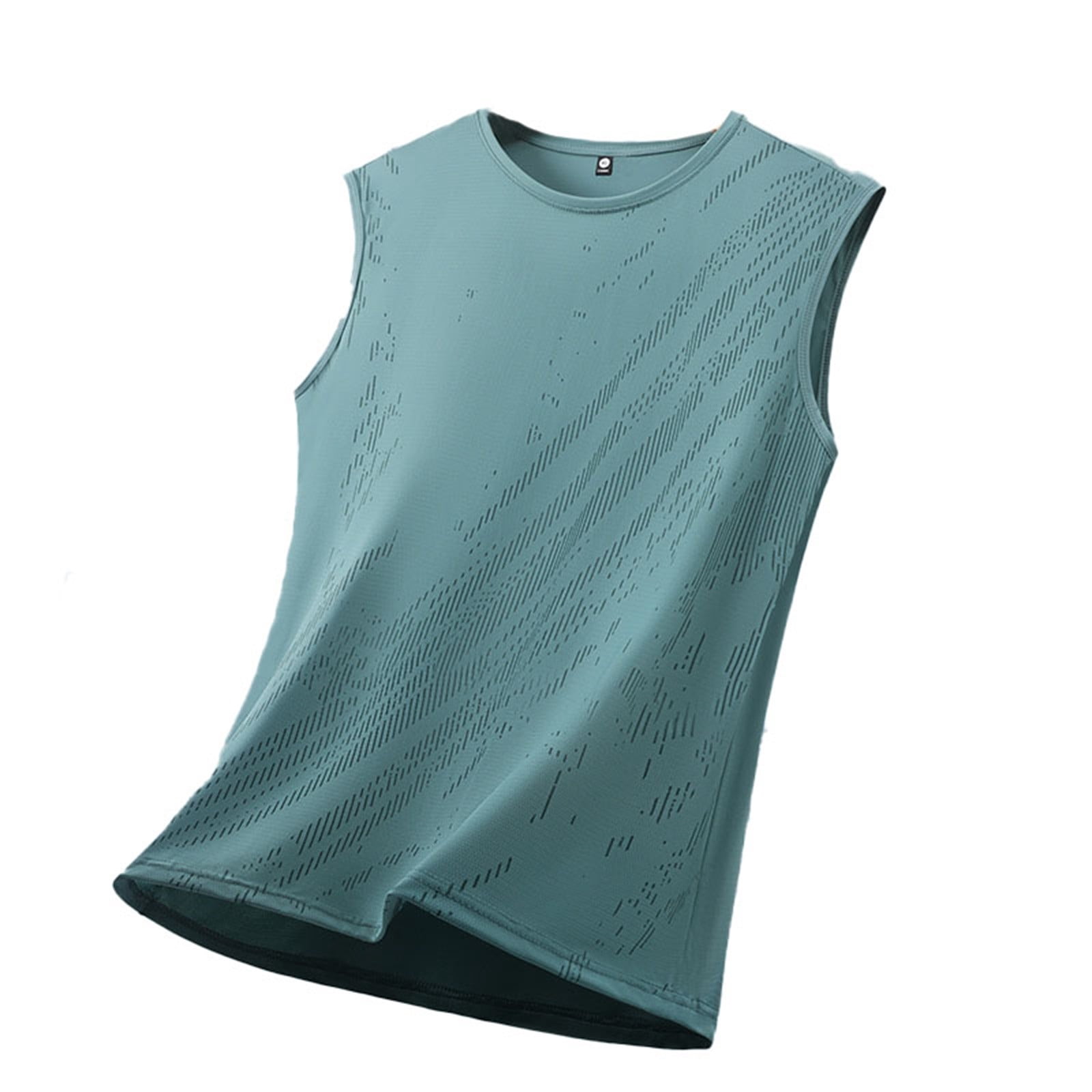 Afdoent Tank Tops Men Summer Ice Silk Cool And Breathable Fashionable ...