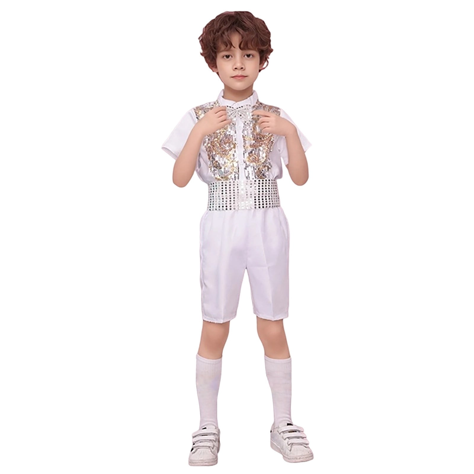 Afdoent Toddler Girl Clothes Girls Glitter Sequin Puff Sleeve Tutu ...