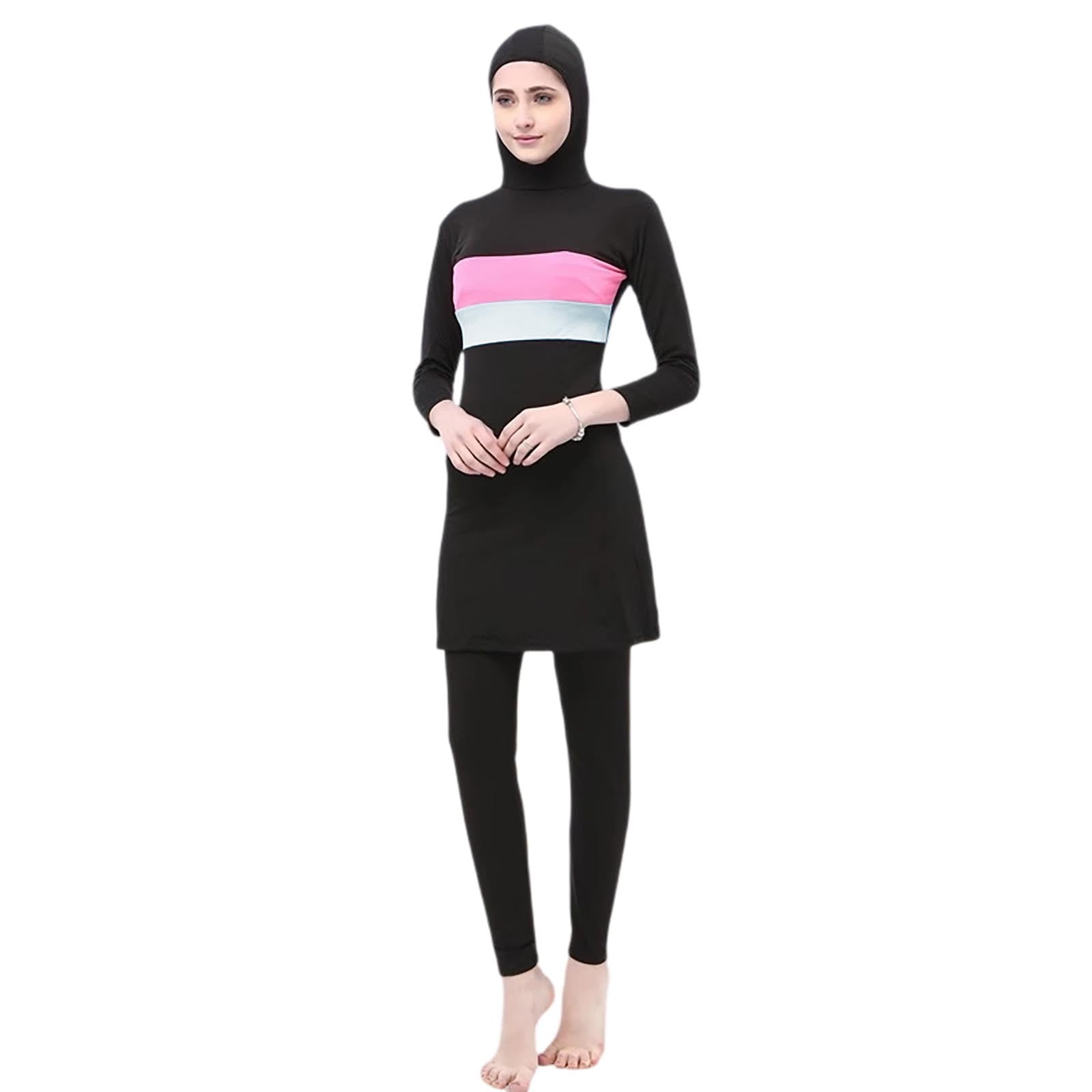 Afdoent Women's Tankini Swimsuits Long Sleeve Swimwear Full Coverage ...