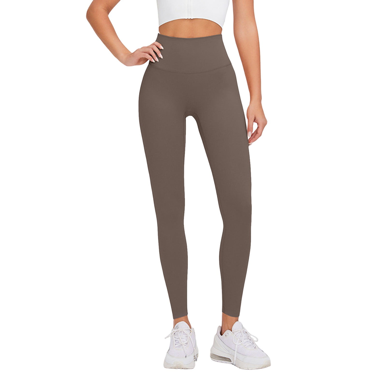 Afdoent Womens Leggings Ladies High Waisted Lifting Soft No See Through ...