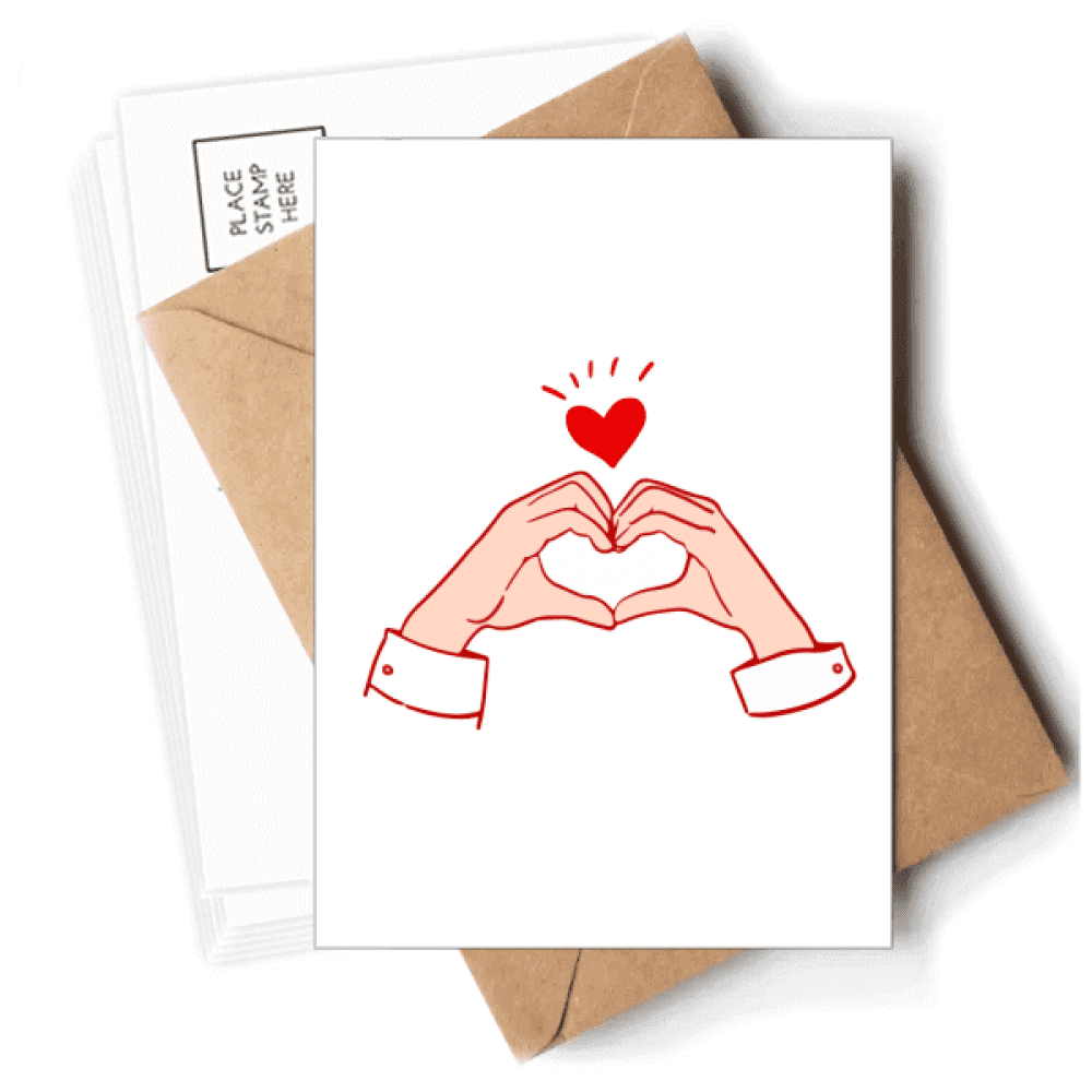 Affection Fraternity Compassion Hand Motion Postcards Envelopes Blank ...