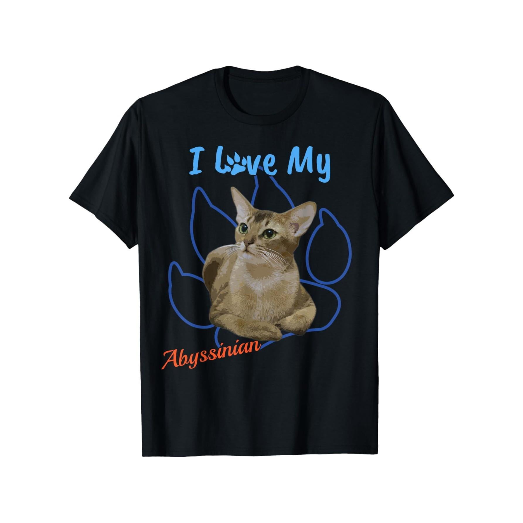 Affectionate Tops for Women Featuring "I Love My Abyssinian" Slogan ...
