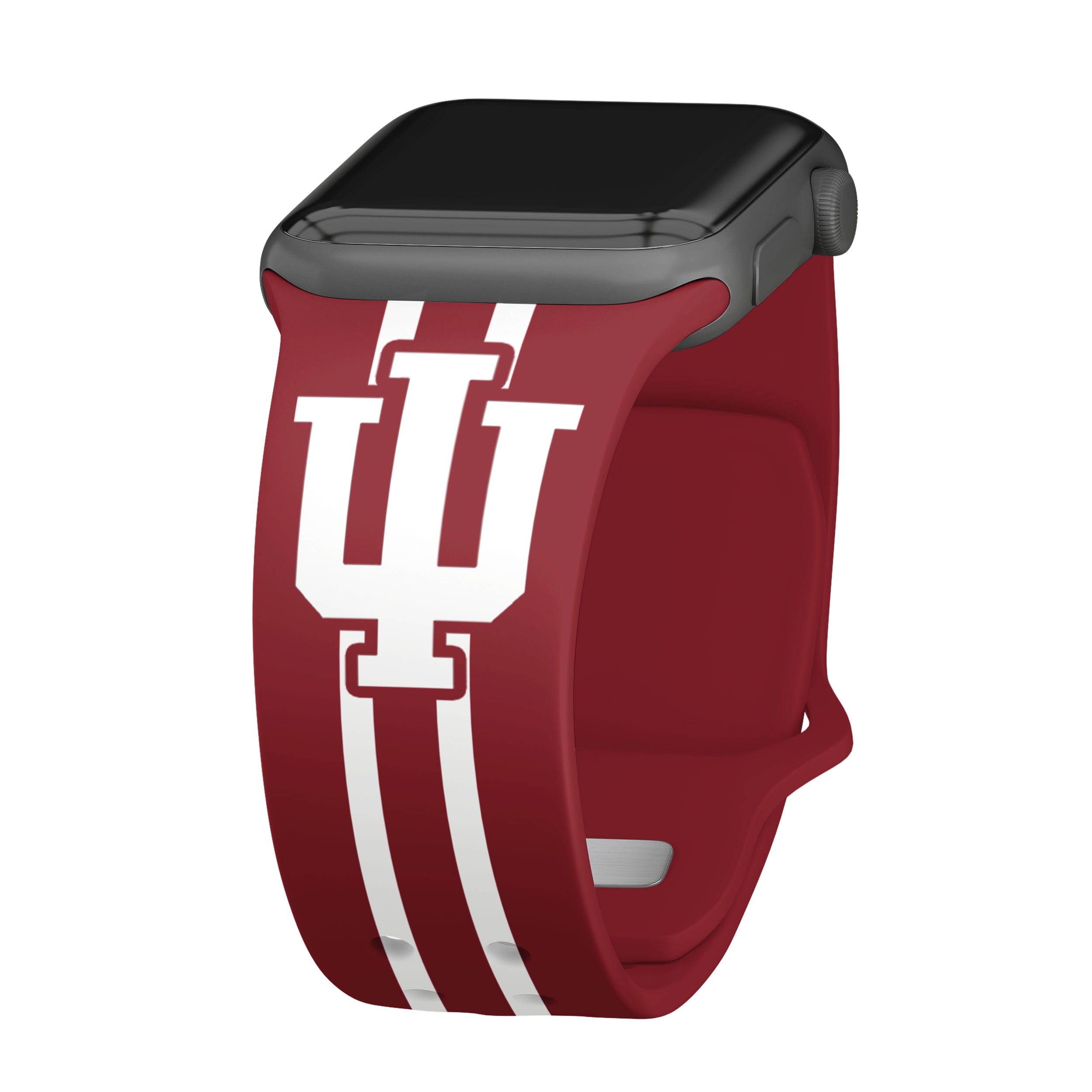 Affinity Bands Hoosiers Stripes Logo HD Watch Band Compatible with Apple Watch, 38/40/41mm Short ...