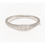Affinity Sterling Silver Triple Stone Stacking Ring, Size 10 - Walmart.com