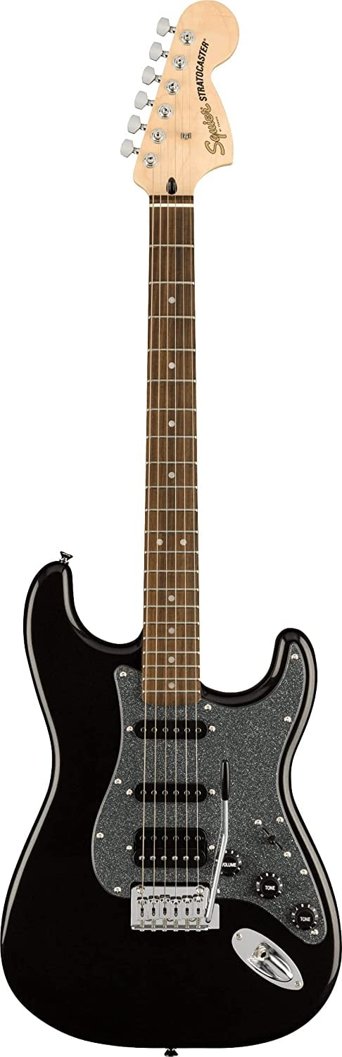 Affinity Stratocaster HSS Electric Guitar Bundle in Metallic Black with Accessories - Walmart.com