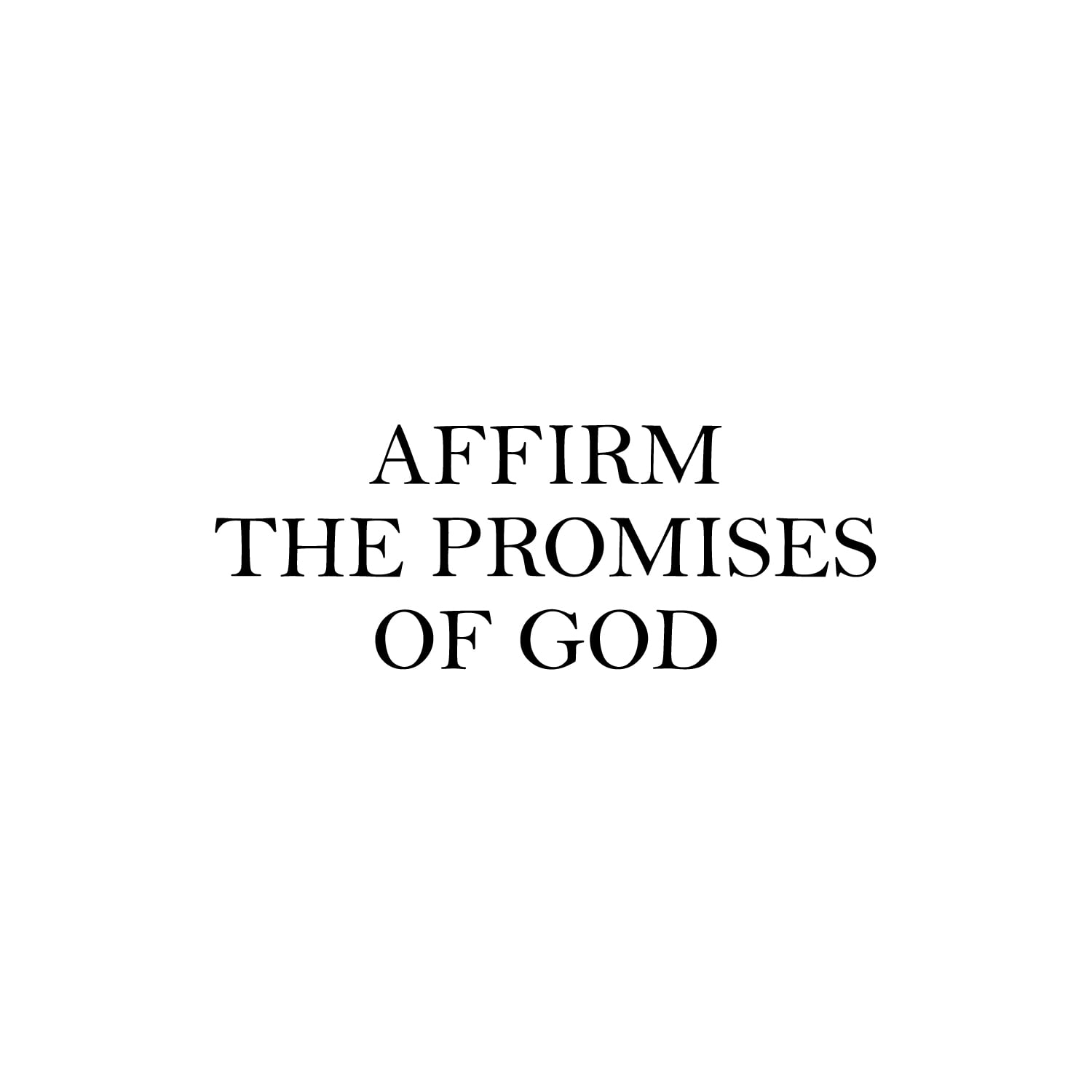Affirm The Promises of God Black 95" 25" Wall Art Decal Vinyl Sticker ...