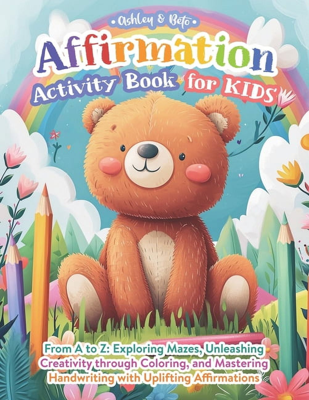Affirmation Activity Book for Kids: From A to Z: Exploring Mazes ...