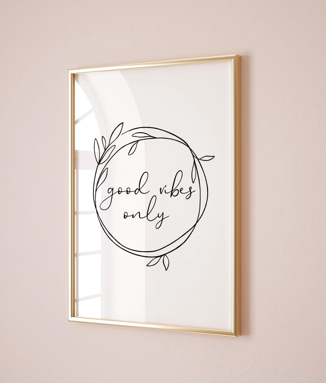 Affirmation Cards, Good Vibes Only Inspirational Wall Art Motivational ...