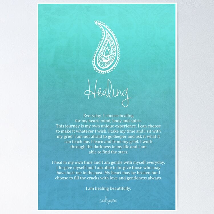 Affirmation ~ Healing Poster- Unframed Poster | Wall Art | Perfect For ...
