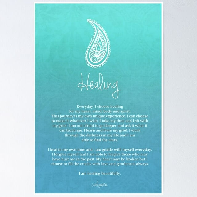 Affirmation ~ Healing Poster- Unframed Poster | Wall Art | Perfect For ...