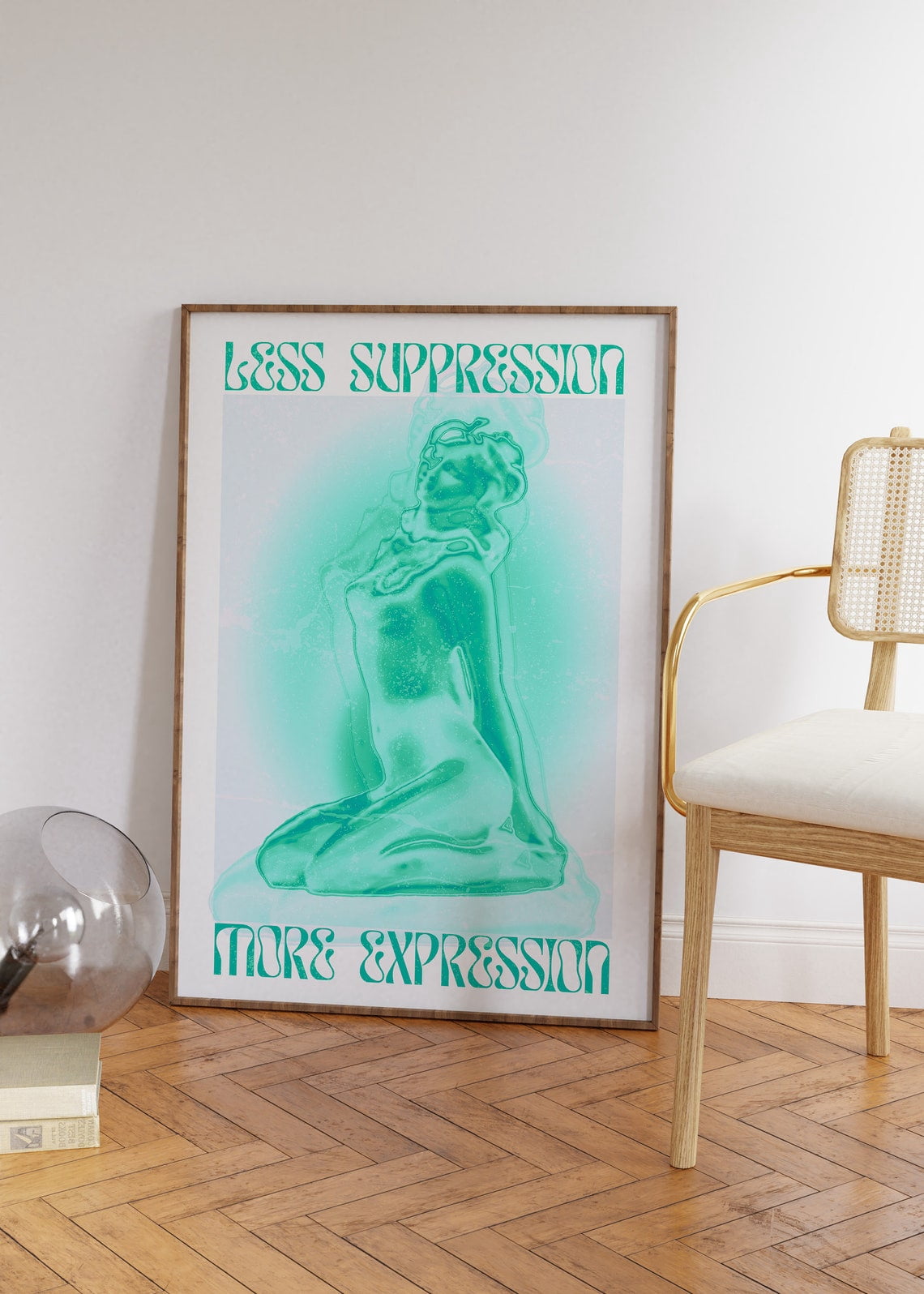 Affirmation Less Suppression More Expression, Unframed Canvas - Walmart.com