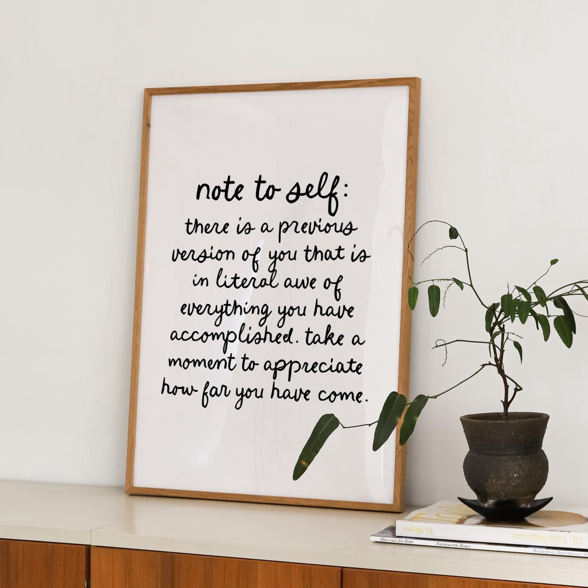 Affirmation Note To Self Print Minimalist Mental Health Art ...