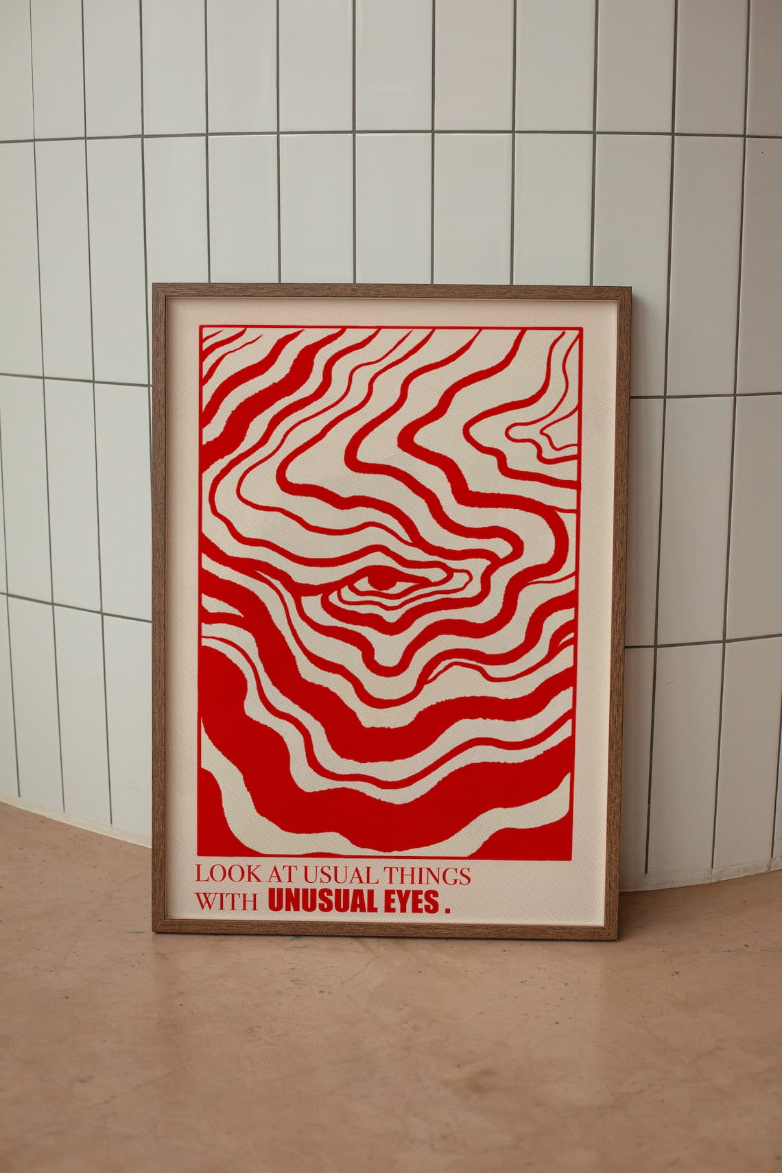 Affirmation Poster, 70S Poster, Red Wall Art, Trendy Wall Art, Hippie ...