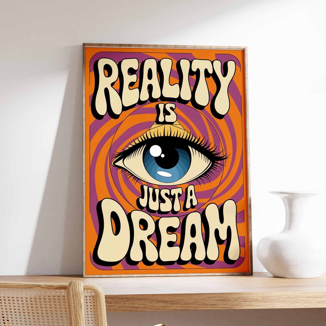 Affirmation Poster, 70S Poster, Retro Wall Art, Boho Wall Art, Hippie ...