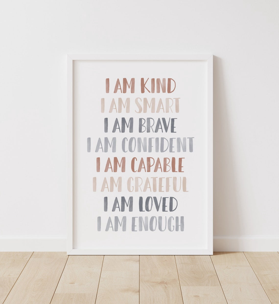 Affirmation Poster For Inspirational Room Decor Boho Nursery Positive ...
