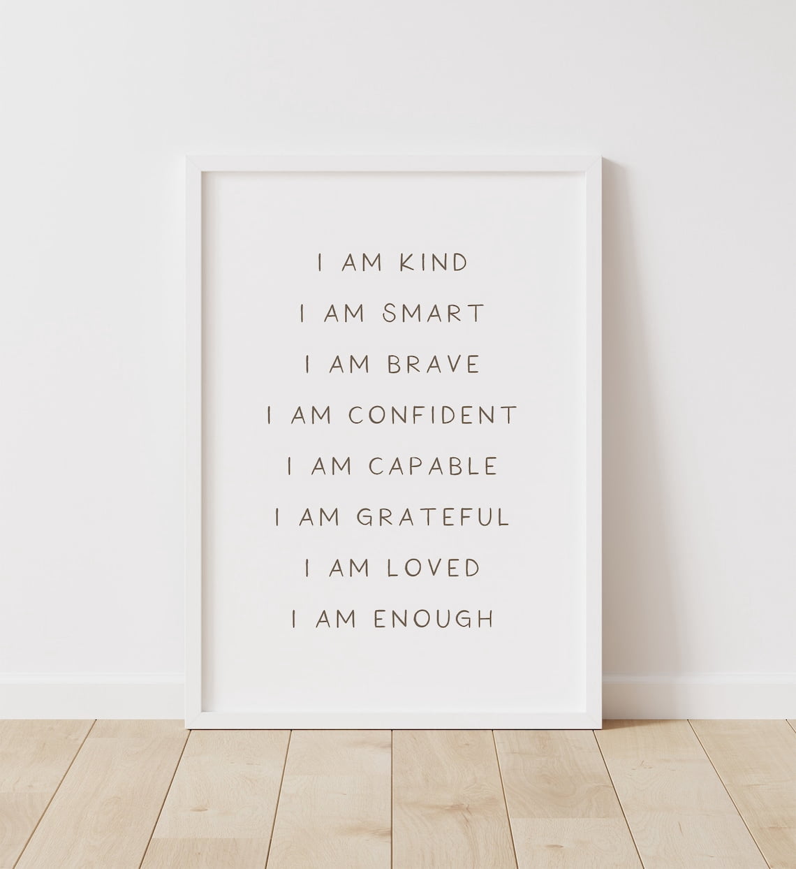 Affirmation Poster For Inspirational Room Decor Positive Wall Art ...