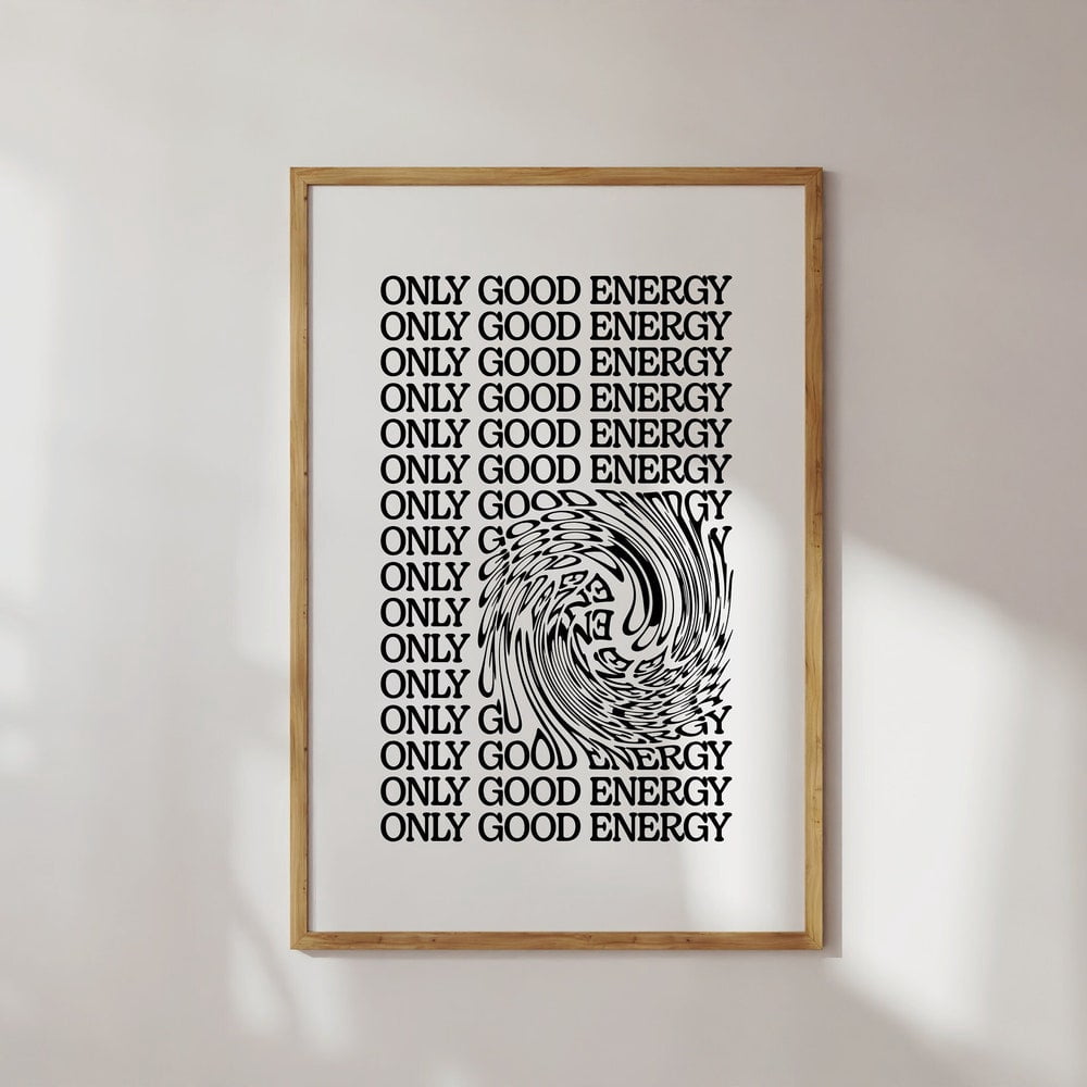 Affirmation Poster Wall Art Wall Art Trendy Black And White Minimalist ...