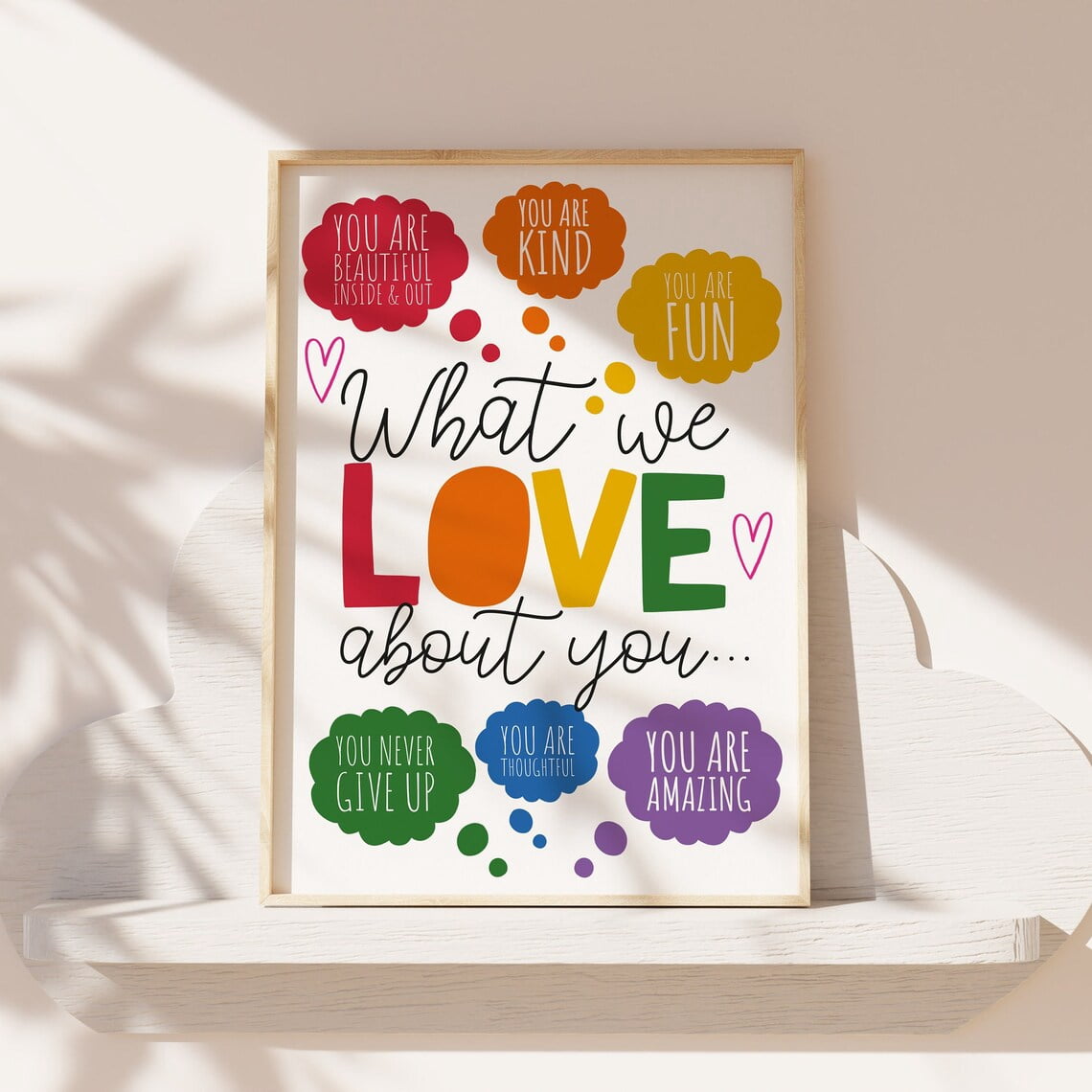 Affirmation Print, Rainbow Wall Art, Unframed Paper Poster 11x14in ...