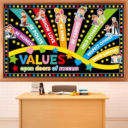 Affirmation Station Bulletin Board Set: Values/positive sayings paper ...