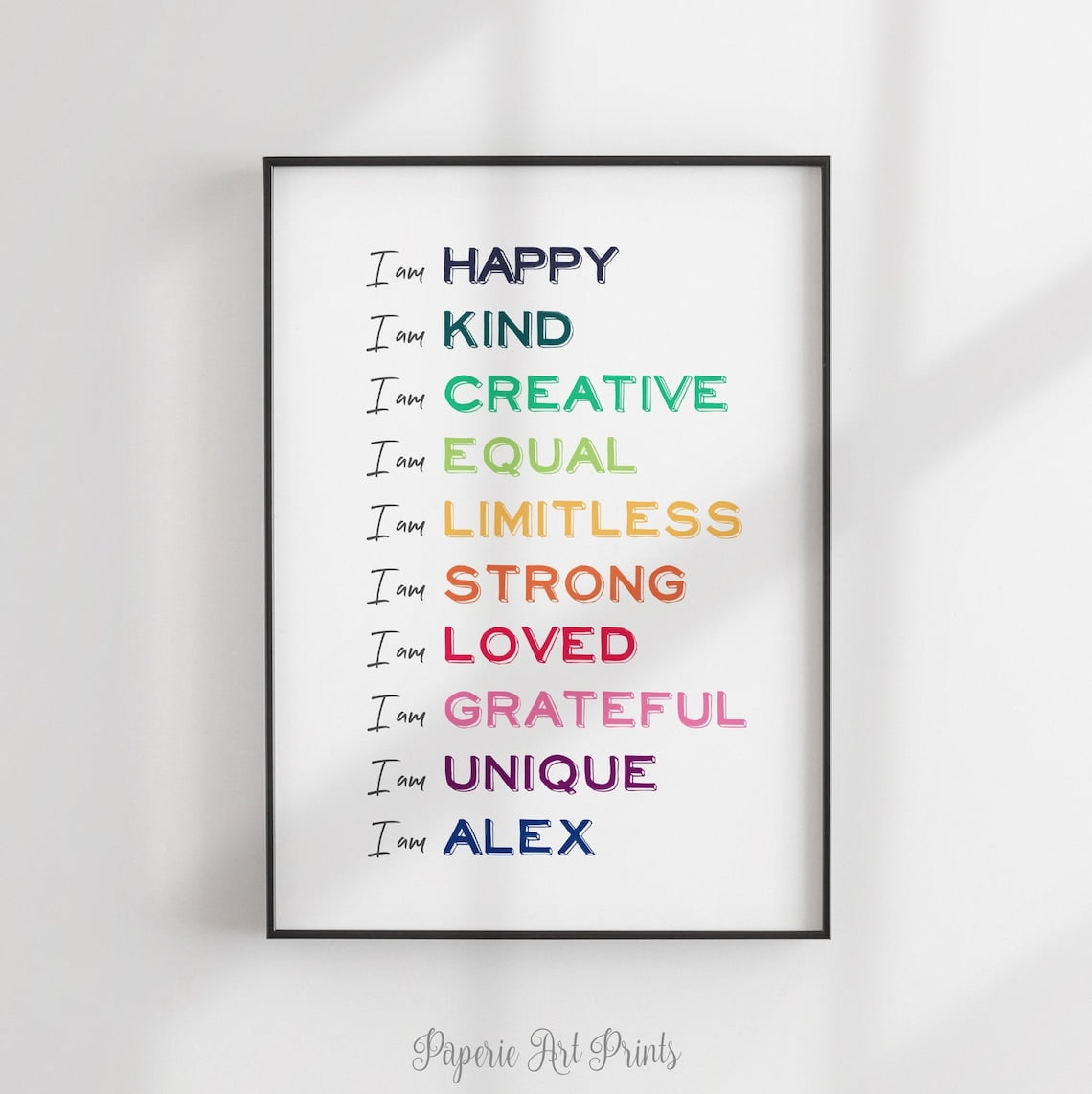 Affirmation Wall Art, Kid'S Affirmations, Children'S Wall Art, Nursery ...