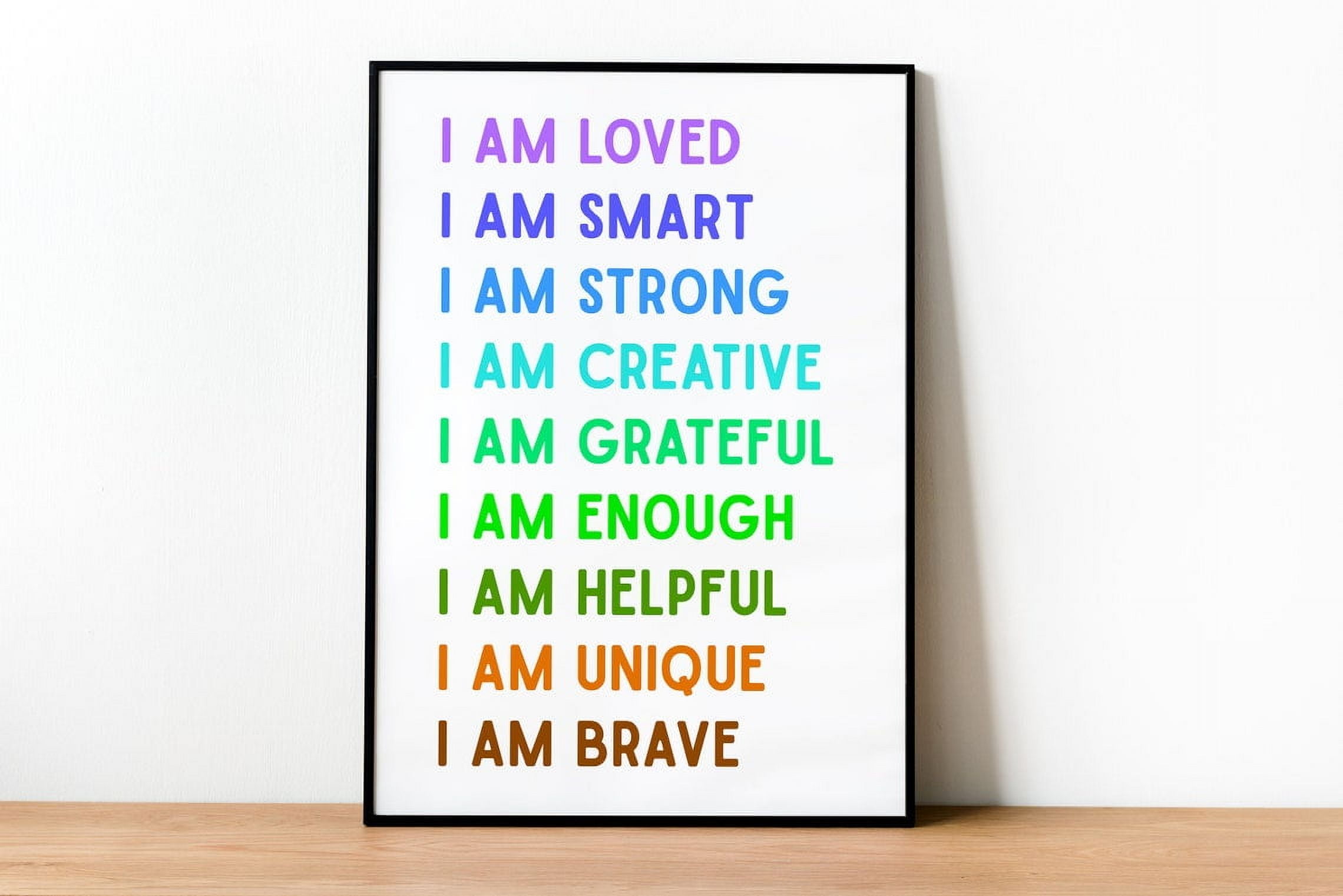 Affirmations For Kids Kids Affirmations Classroom Posters I Am ...