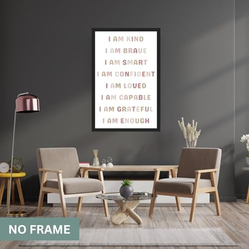 Affirmations Print I Am Kind I Am Brave Affirmation Wall Decor For Kids ...