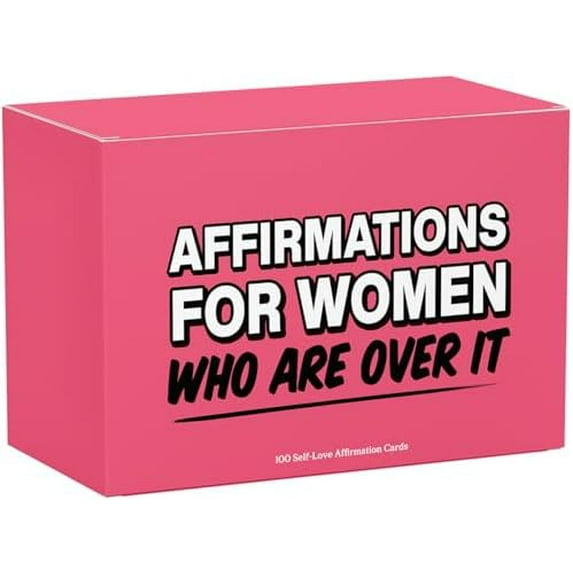 Affirmations for Women Who are Over It, 100 Self-Care Affirmation Cards ...