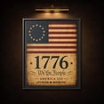 Affixzi 1776 Betsy Ross Flag Wall Art, America 250 Canvas, We The ...