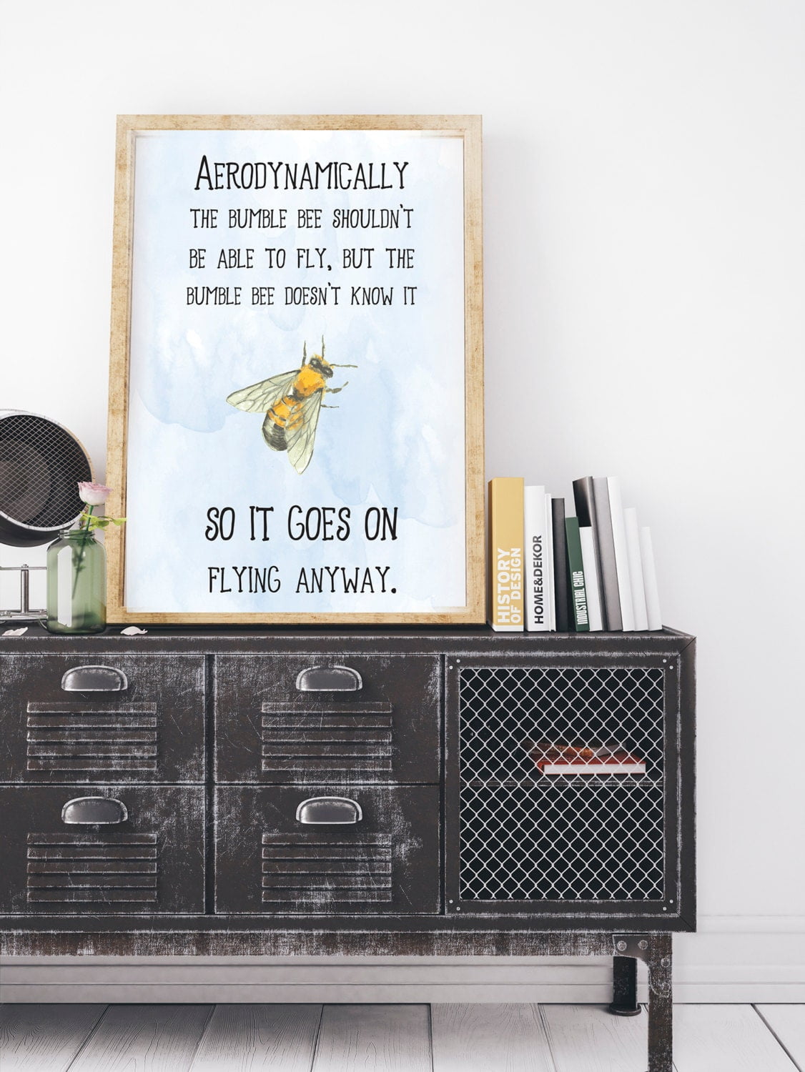 Affixzi Aerodynamically the bumble bee Quote by Mary Kay Ash Print ...