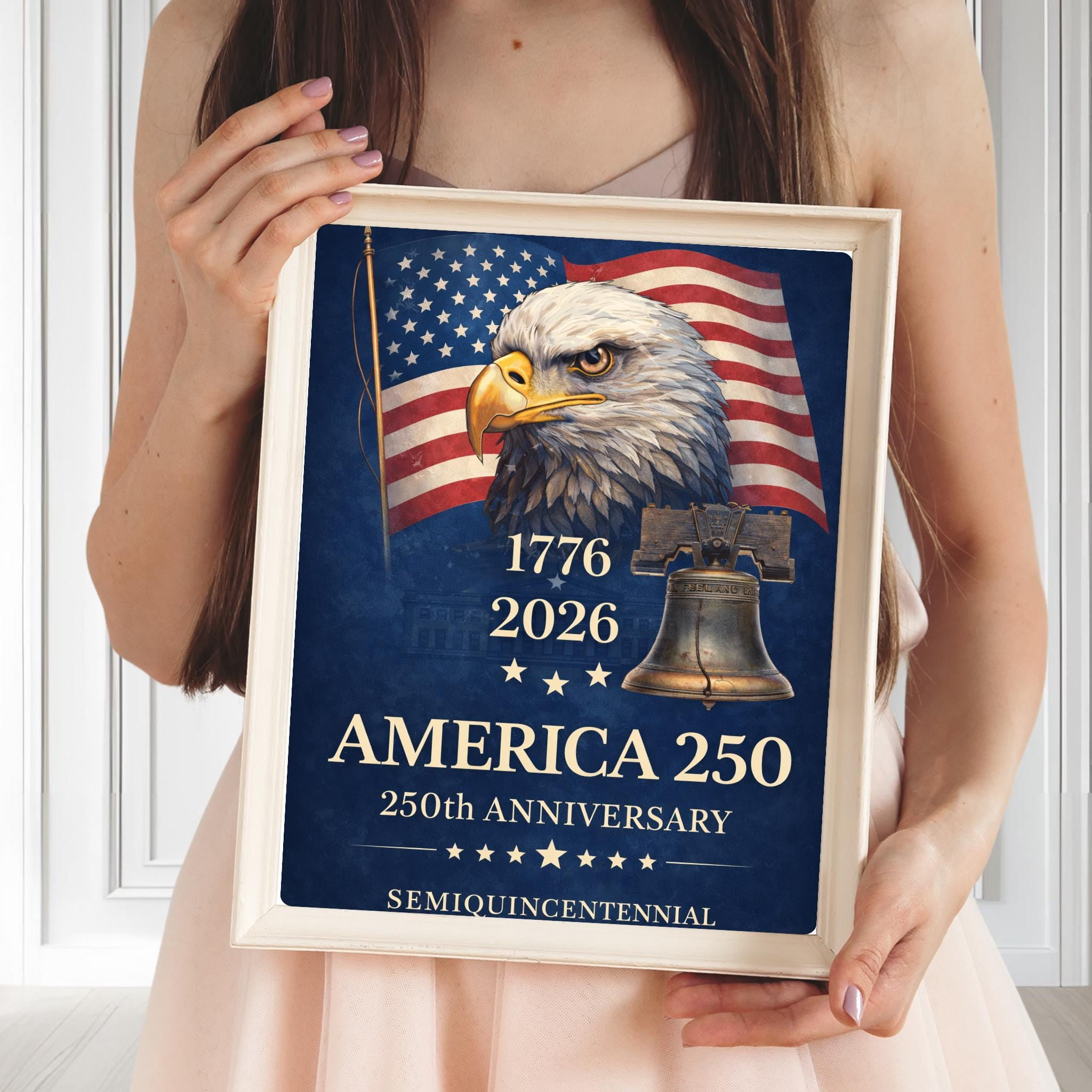 Affixzi America 250 Poster, 250th Anniversary Wall Art, 1776–2026 ...