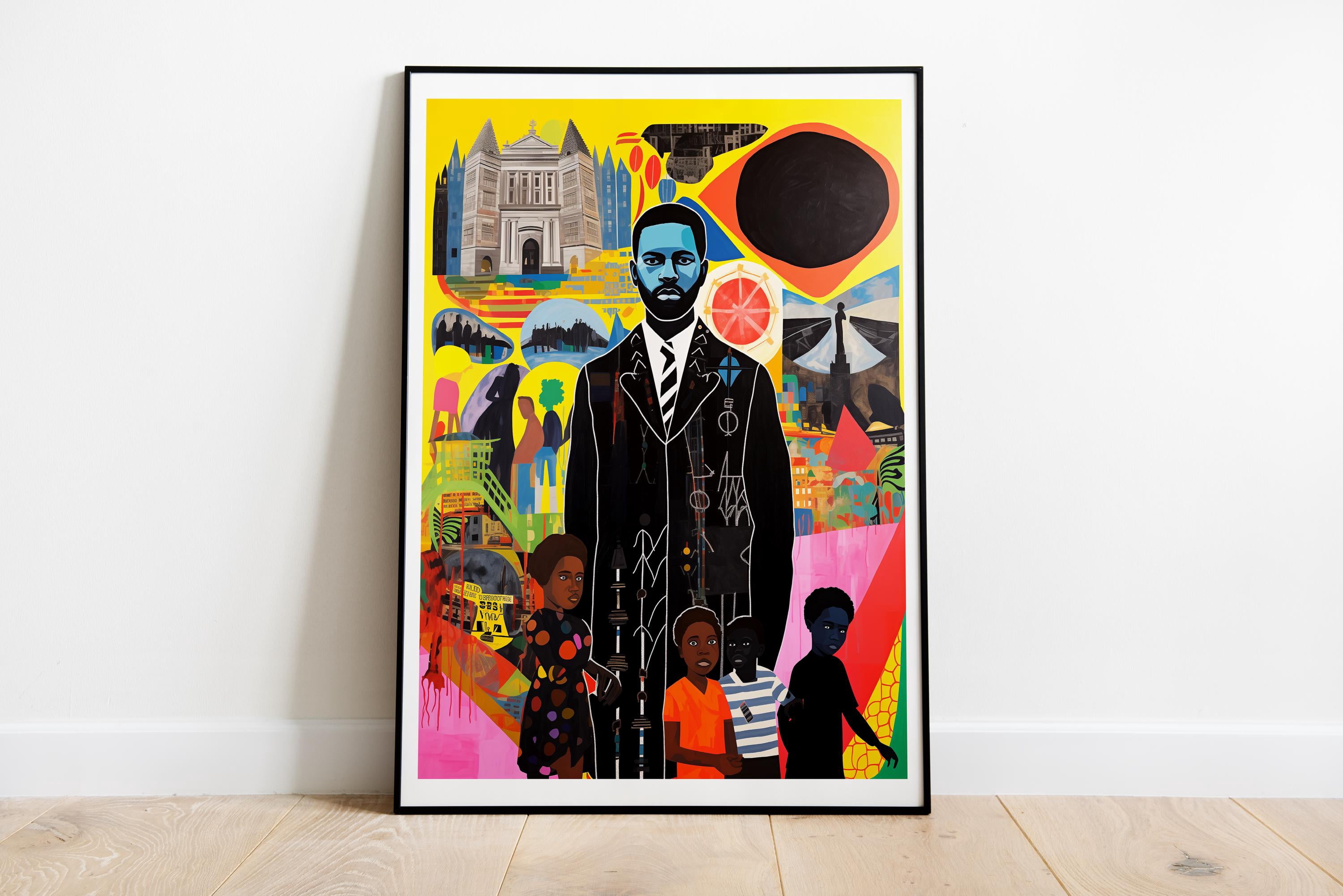 Affixzi Black Heritage Wall Art, Contemporary Afrocentric Leadership ...
