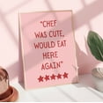 Affixzi Chef was Cute Print – Contemporary Customisable Kitchen Wall ...