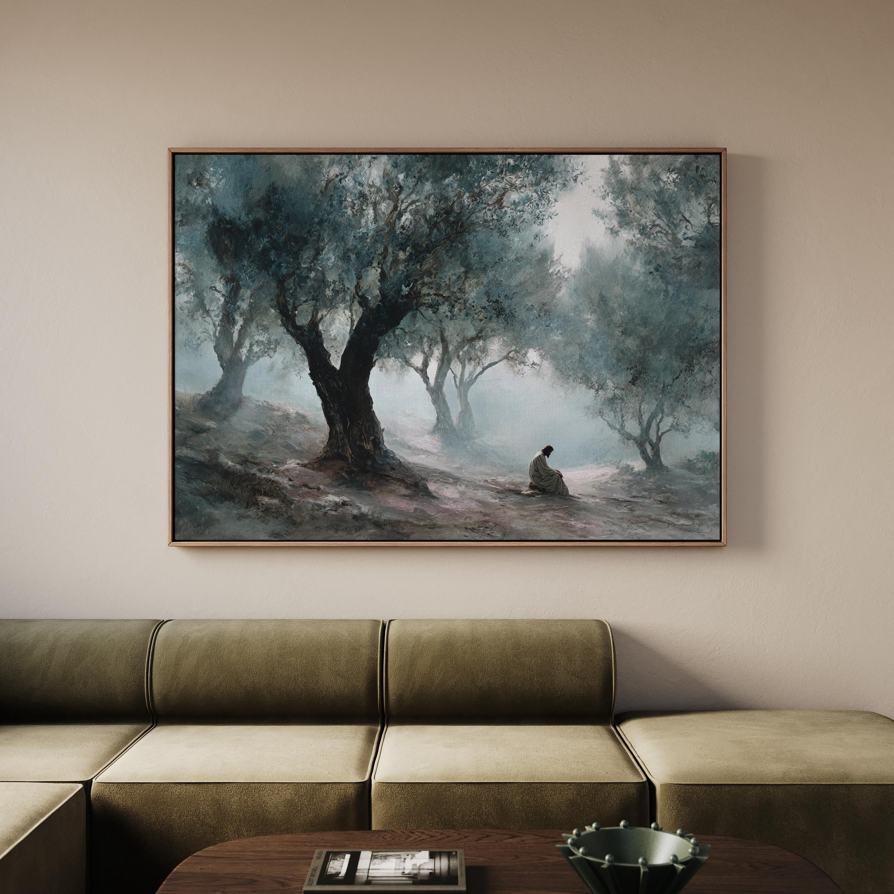 Affixzi Christ in Gethsemane Wall Art, Inspirational Religious Decor ...