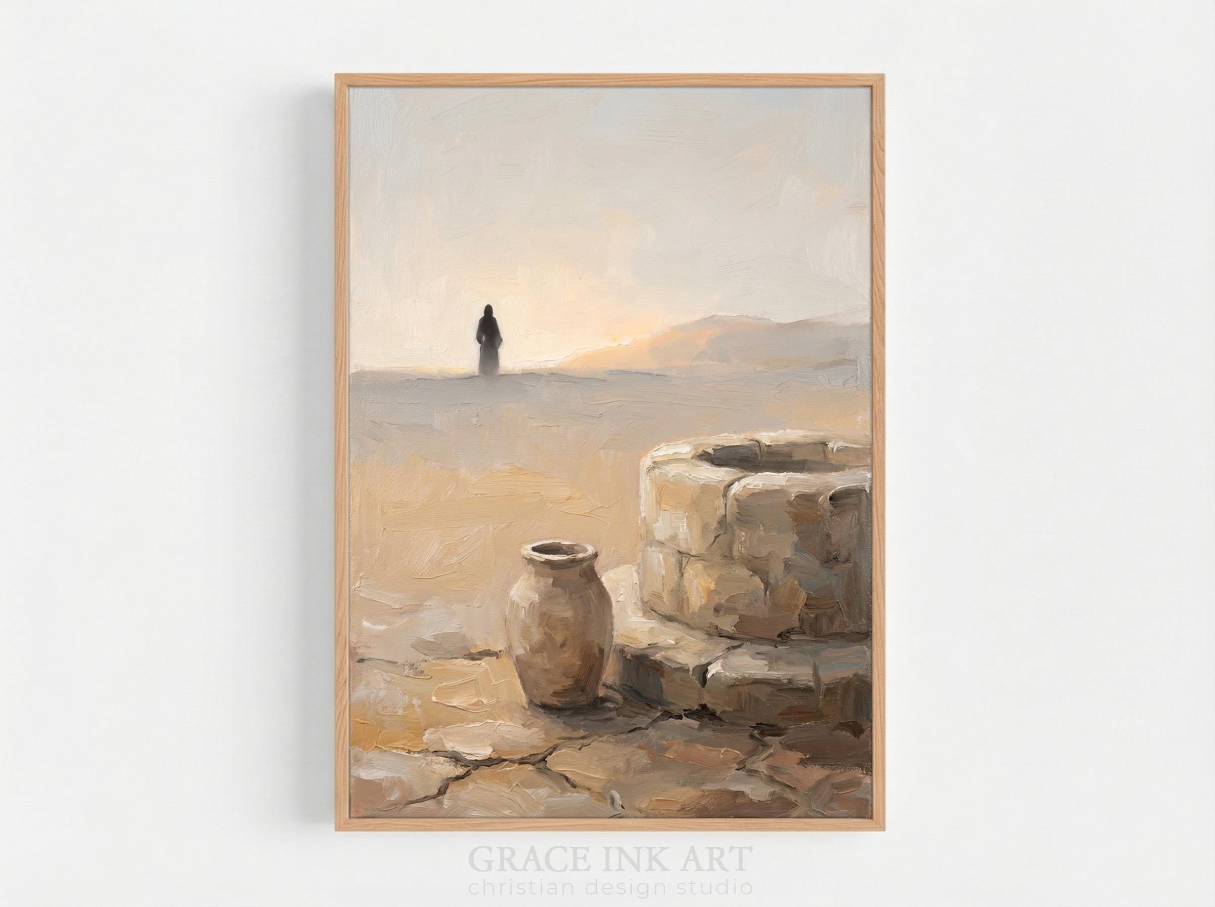 Affixzi Christian Faith Wall Art - Woman at the Well Inspirational ...
