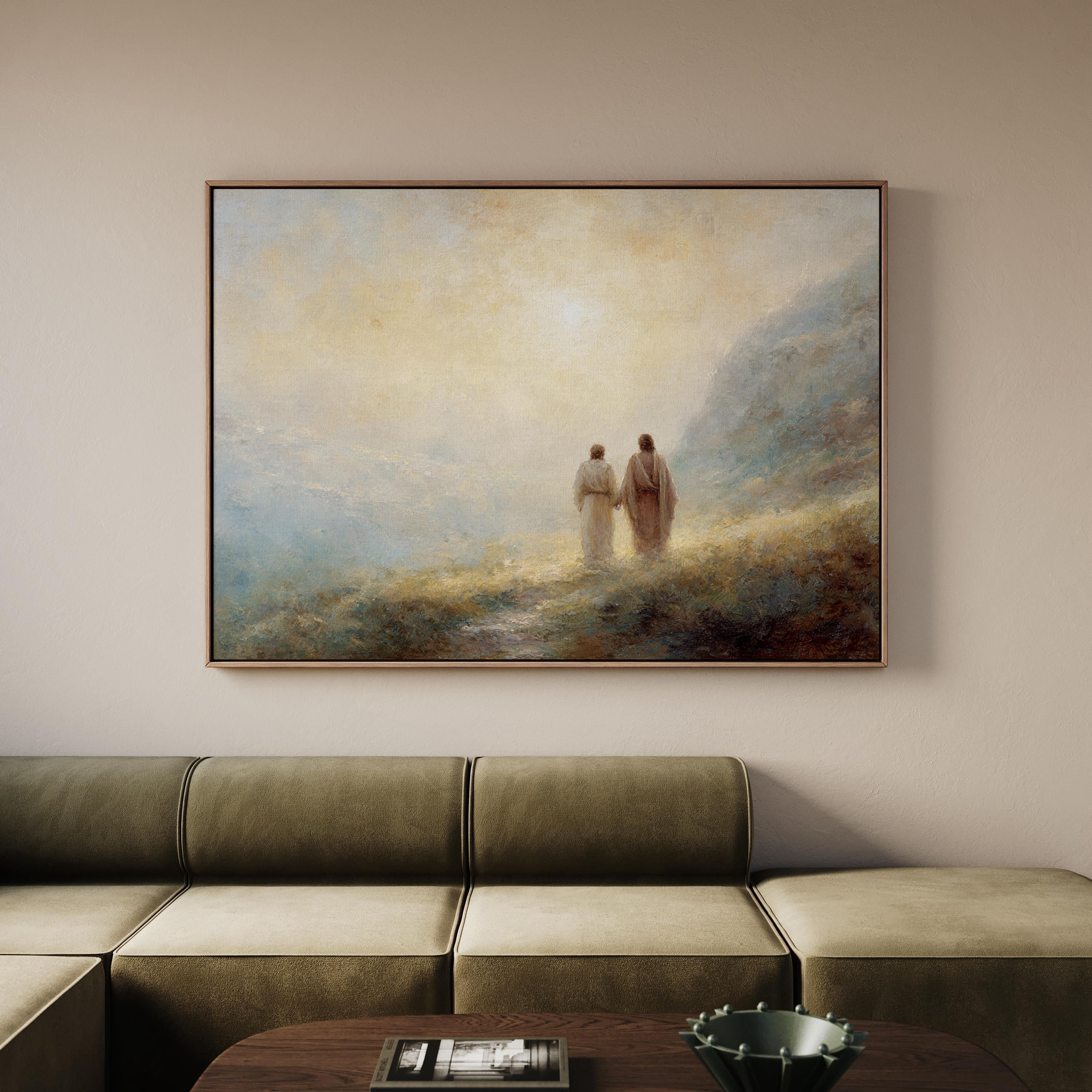 Affixzi Emmaus Art Print: Inspiring Christian Wall Decor for a Peaceful ...